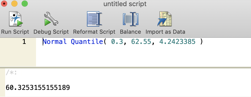 Find Prob of X and Prob Corresponding to X on CDF - JMP User Community