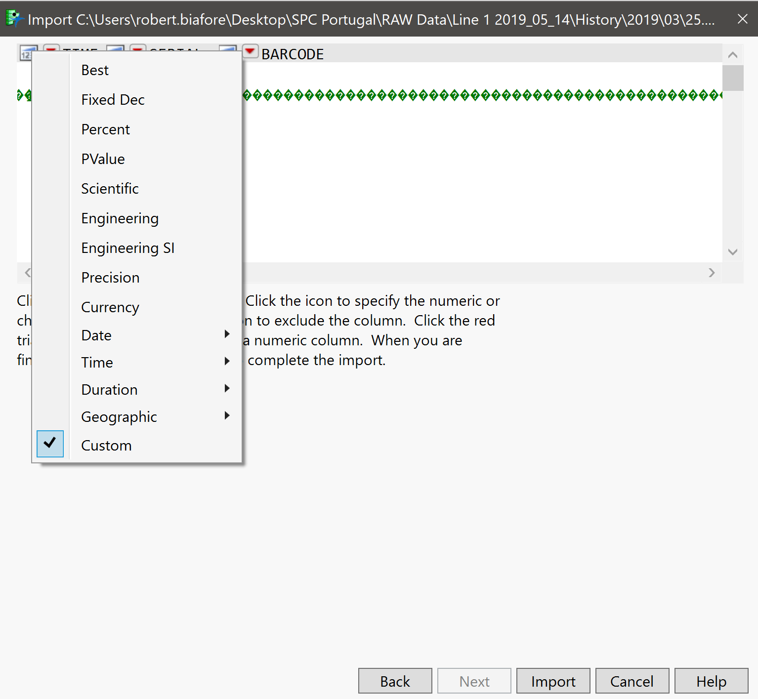 Solved: .csv Import error - JMP User Community