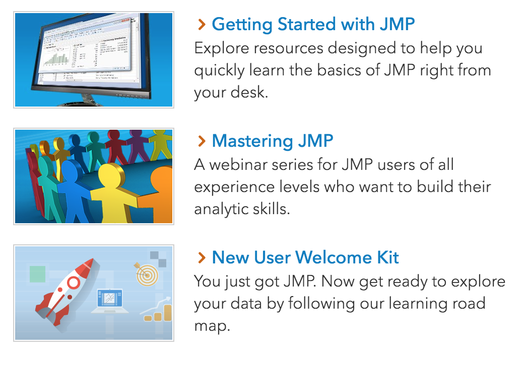 Free learning resources to take your JMP skills forward: Learning at ...