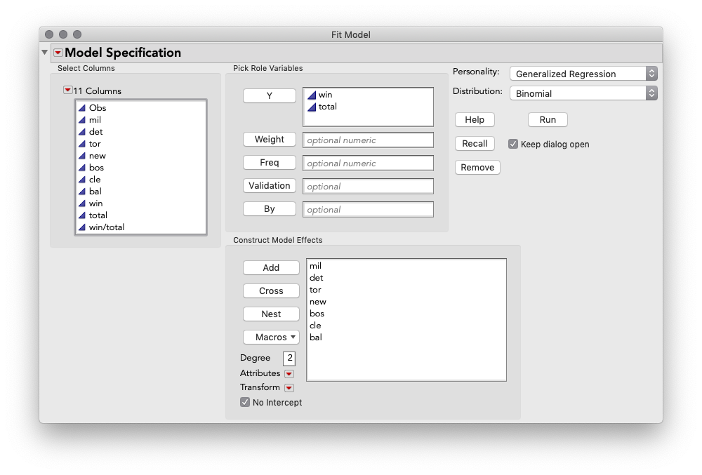 Solved Generalized Linear Models Without Intercept Jmp User Community