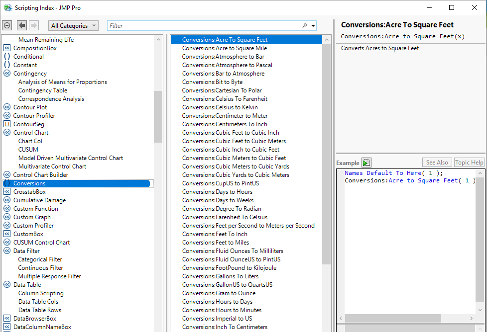 Conversion Function Library Jmp User Community