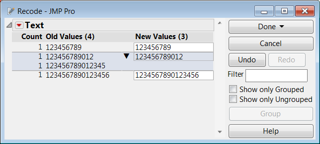 Prozentuale Änderung bei Recode - JMP User Community