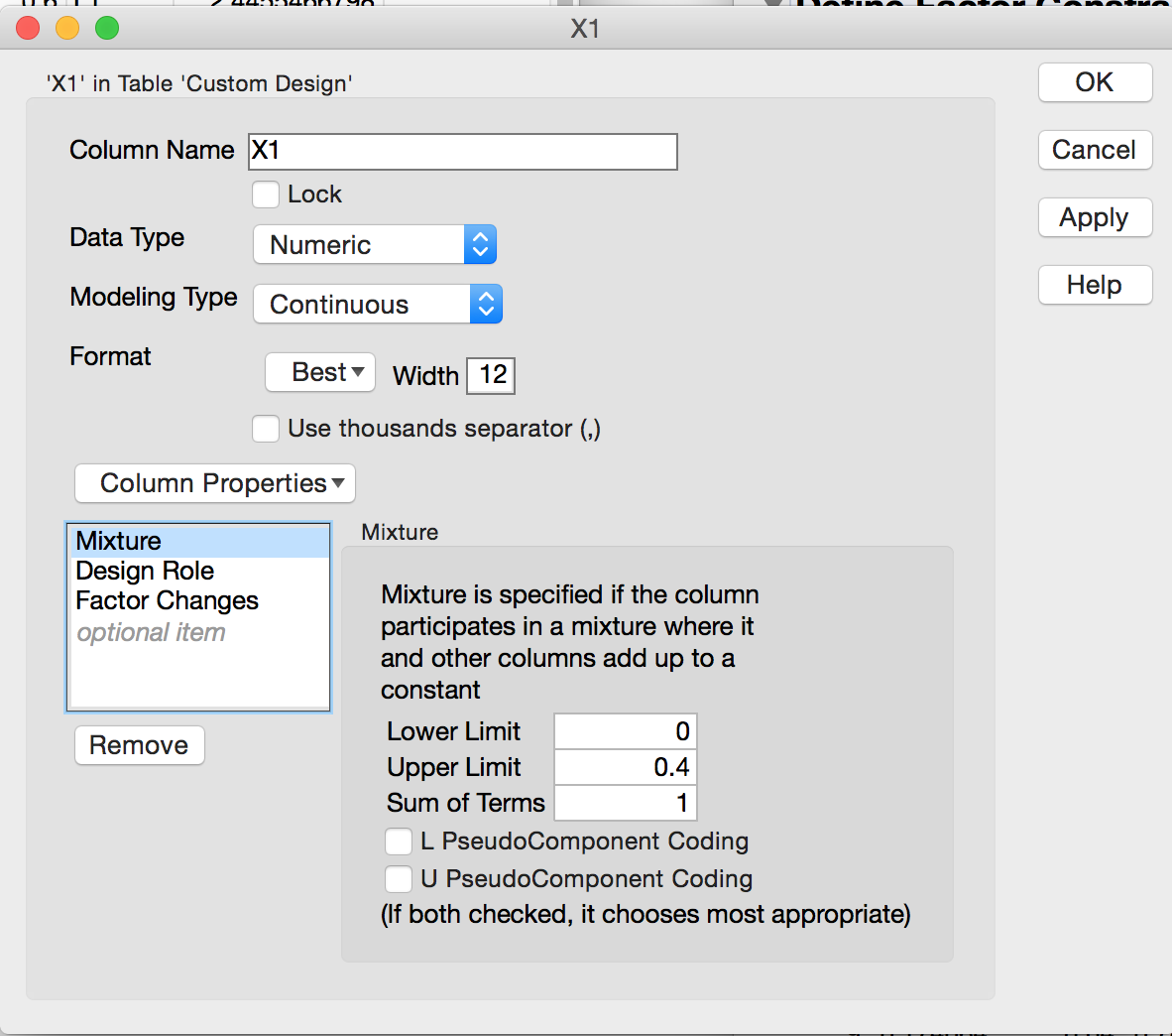 Solved Save All Settings From Custom Doe Design And Design Report Jmp User Community