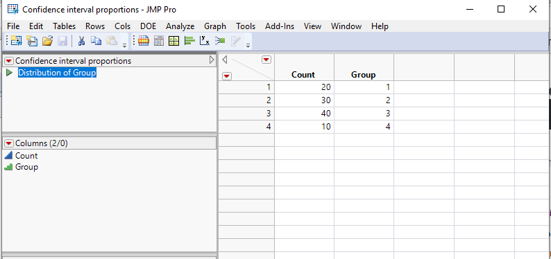 Solved: How to calculate confidence intervals for multinomial proportions? - JMP User Community