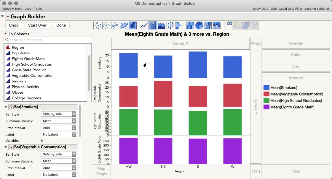 Solved Edit Styles Of Multiple Axes At Once Jmp User Community