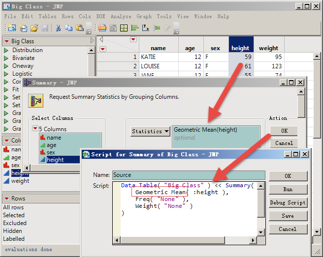 Solved How Can Calculate The Geometric Mean Of Some Rows Jmp User
