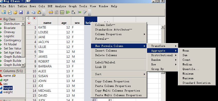 Solved How Can Calculate The Geometric Mean Of Some Rows Jmp User