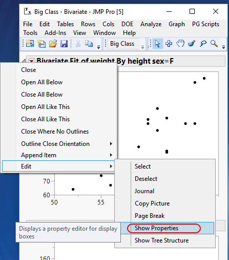 Solved: How to apply display options to multiple results(figures) - JMP User Community