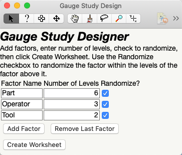 Gauge Study Designer - JMP User Community