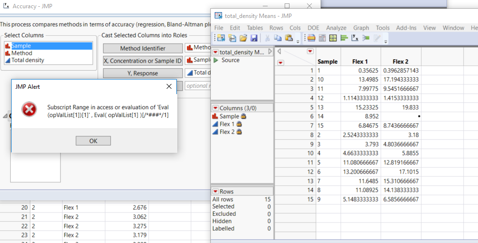 Method Comparison - JMP User Community