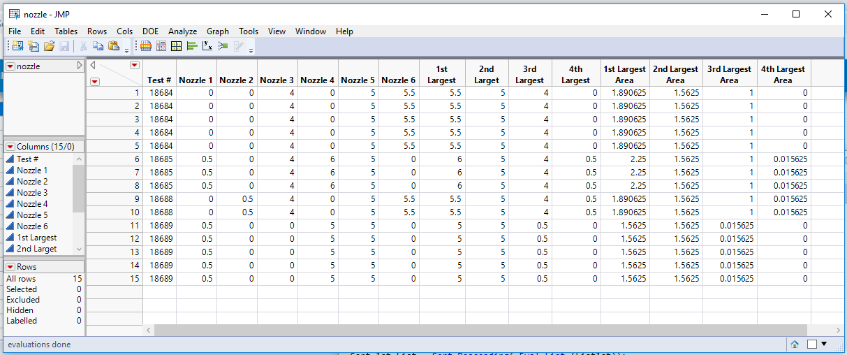 Sort Columns in Descending Order and use 4 largest for calculation - JMP User Community