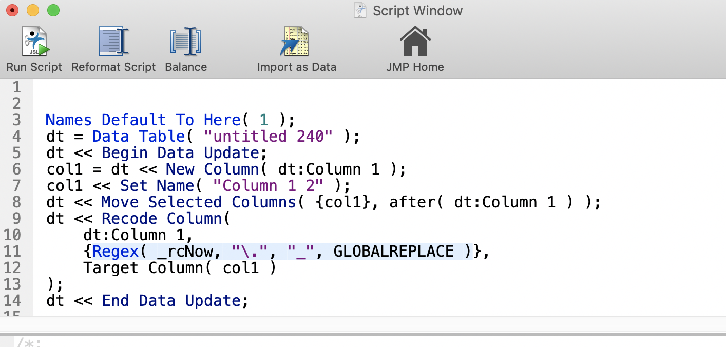 Solved: Regex help - - JMP User Community
