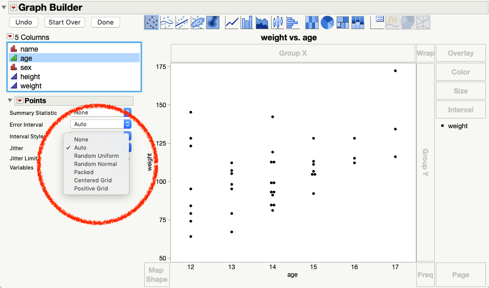 Solved: how to achieve this type of graph with symmetrical distribution ...