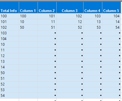 Solved: Help with transposing data from 1 column across a few columns and repeat - JMP User ...