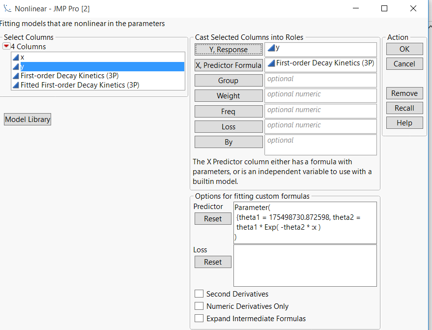 Solved: Exponential fit - JMP User Community