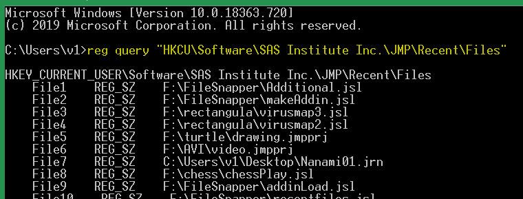 JMP's Recent File List (Windows) - JMP User Community