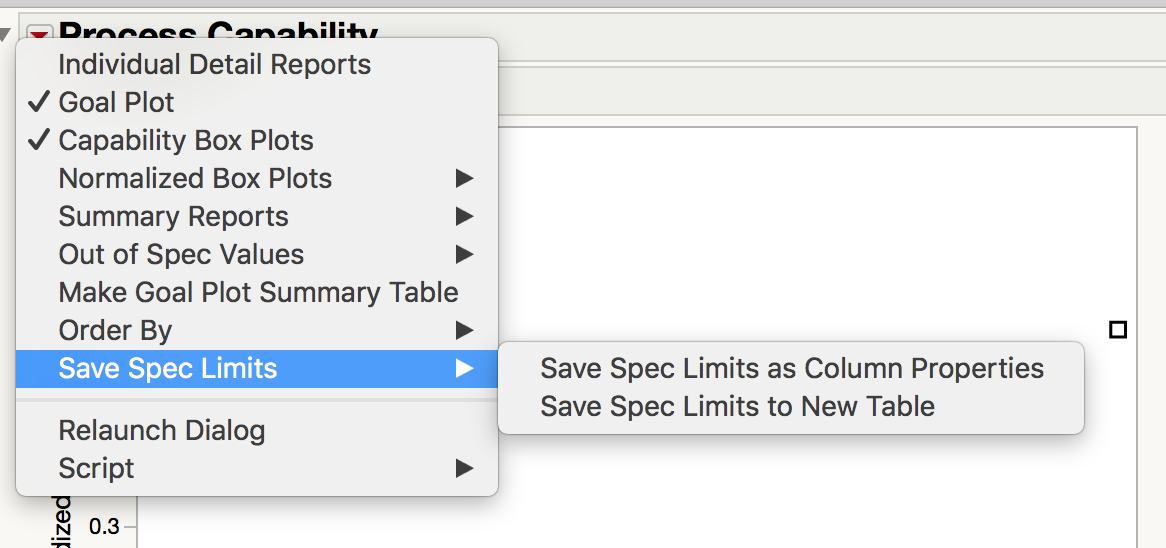 Solved Column Properties For Spec Limits Import Jmp User Community