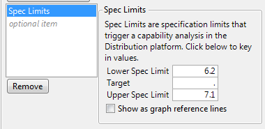 Solved: Column Properties for spec limits - import? - JMP User Community