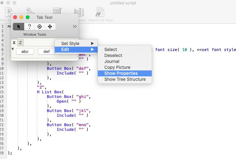 Creating tabs in JSL - JMP User Community