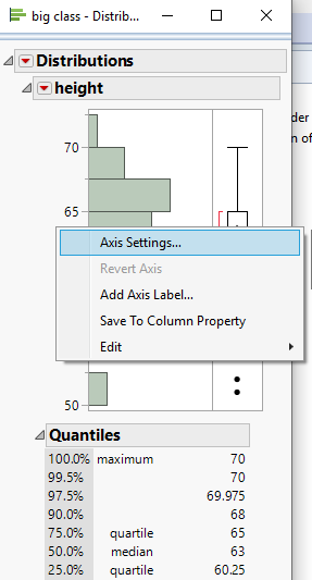 Solved: Benchmark lines in histograms - JMP User Community
