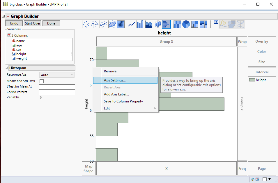 Solved: Benchmark lines in histograms - JMP User Community