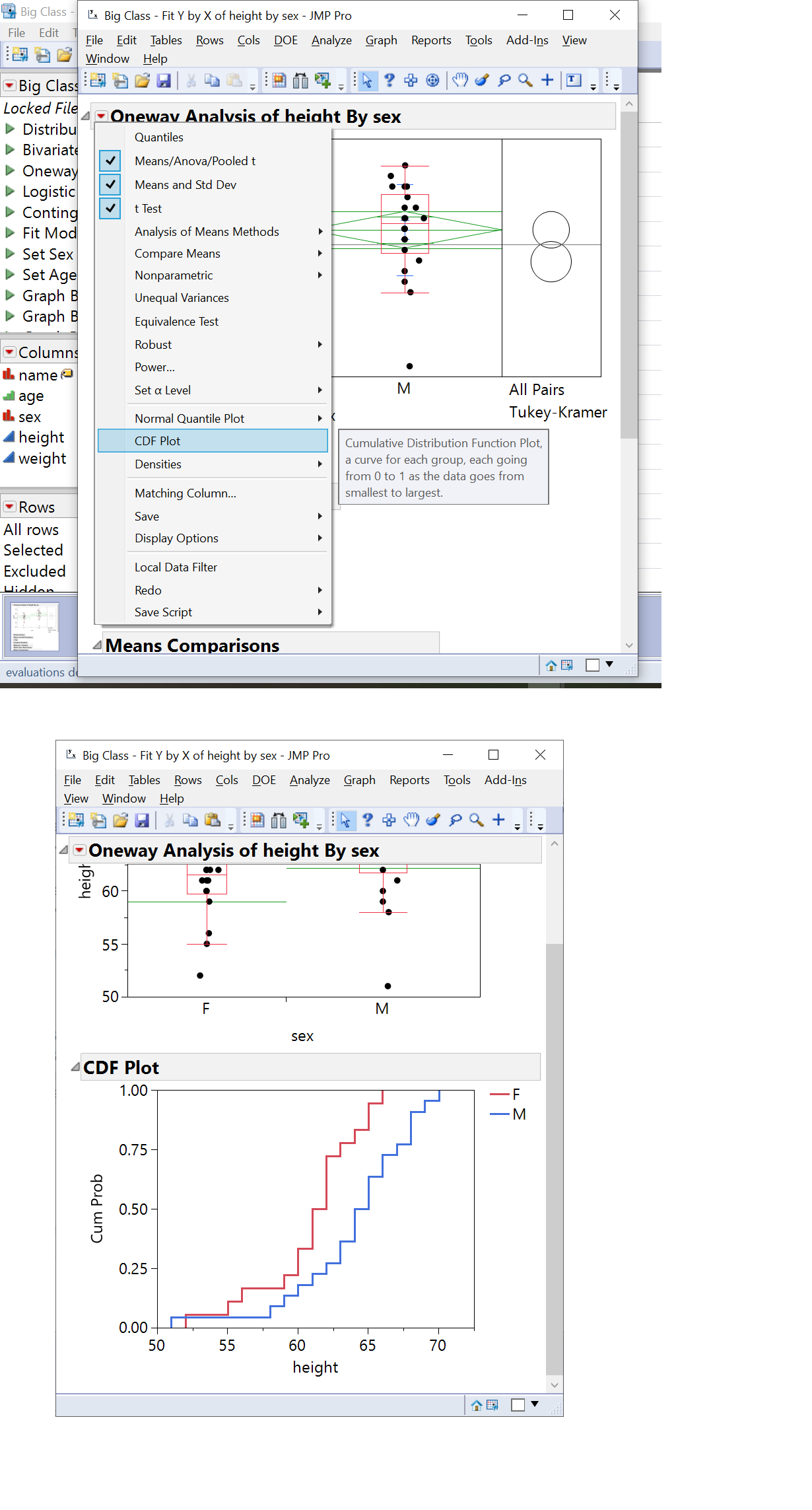 Solved Is It Possible To Plot Multiple Cdfs On The Same Plot Jmp User Community