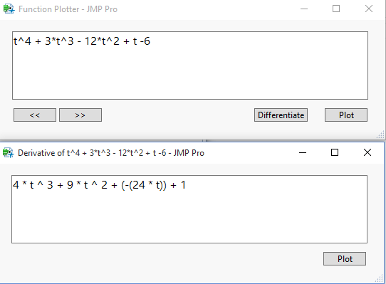 Solved: Getting first order derivatives - JMP User Community