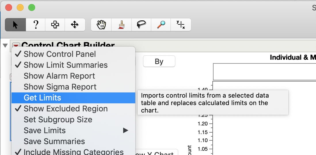 Solved: How to import control limit to column property? - JMP User Community