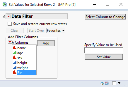 Solved: Saving a filter definition as a new column - JMP User Community