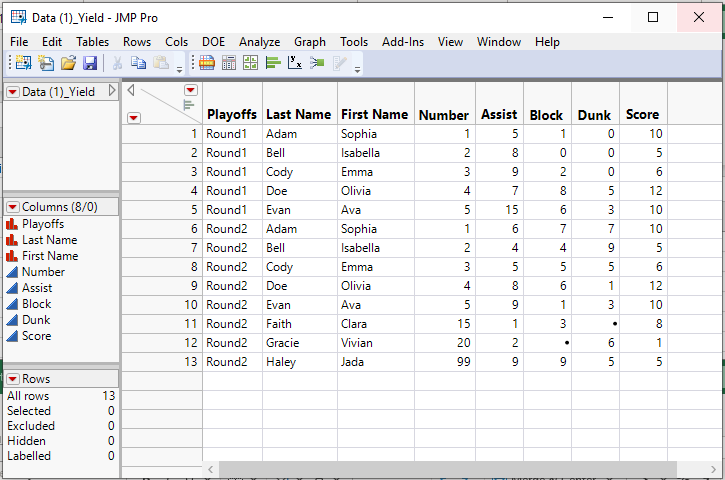 Merge Table From 2 Csv Files Jmp User Community