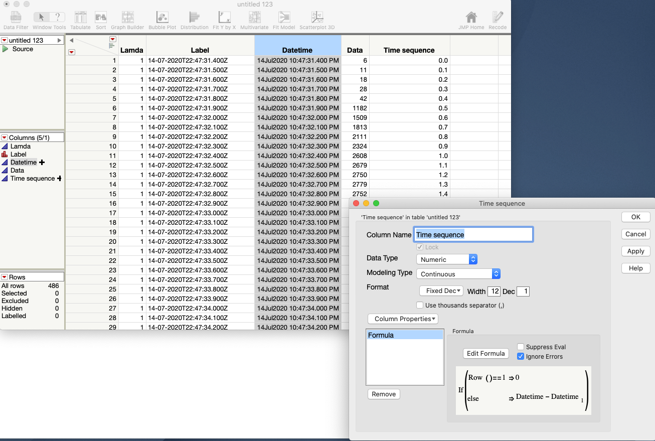 Solved: Help doing a table transform and converting a timestamp? - JMP User Community