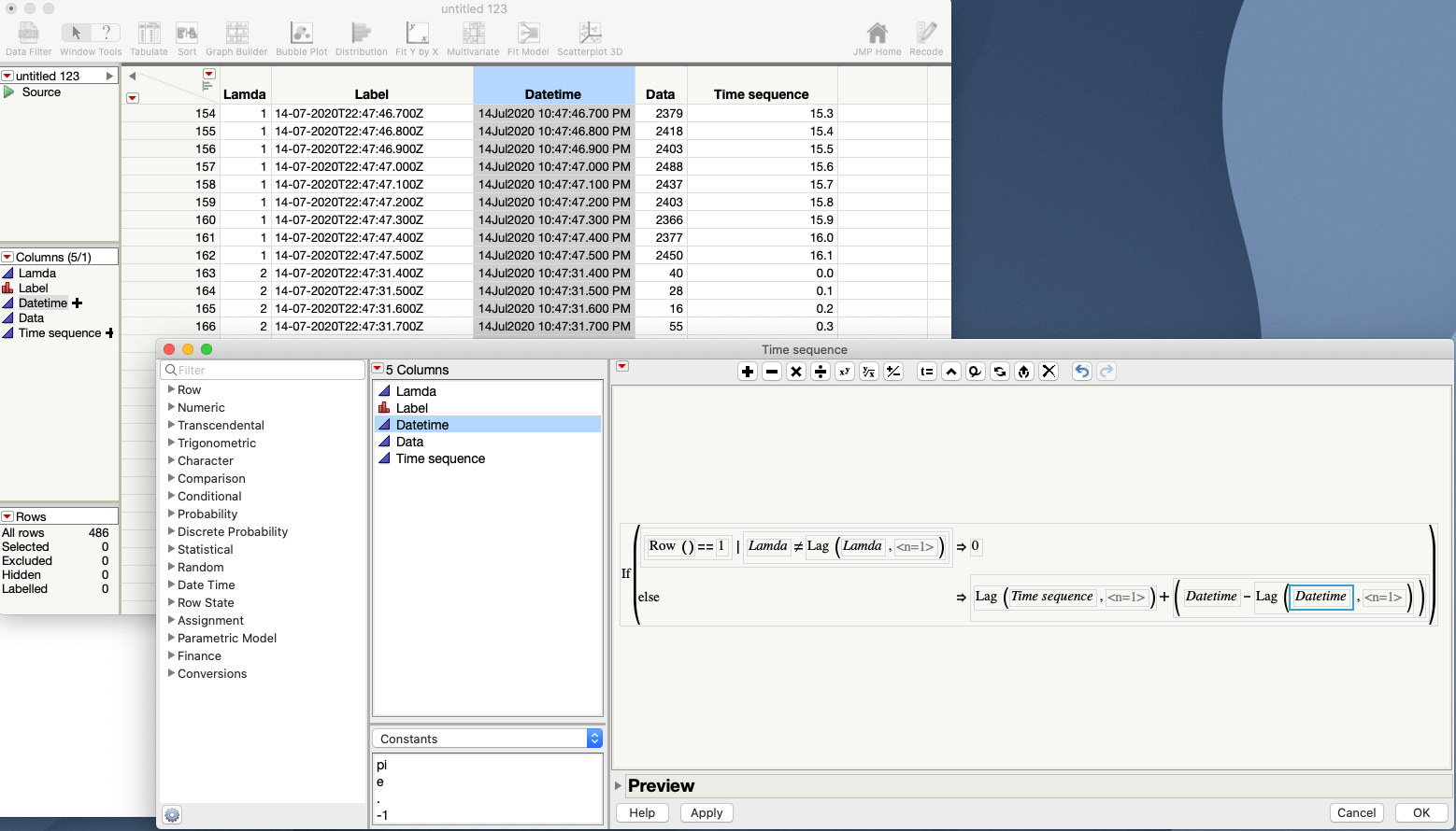 Solved: Help doing a table transform and converting a timestamp? - Page 2 - JMP User Community