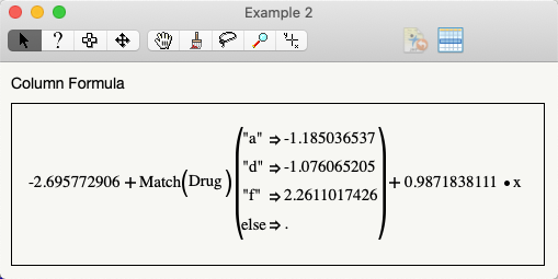 Solved Create Prediction Expression Display Based On Column Formula Jmp User Community