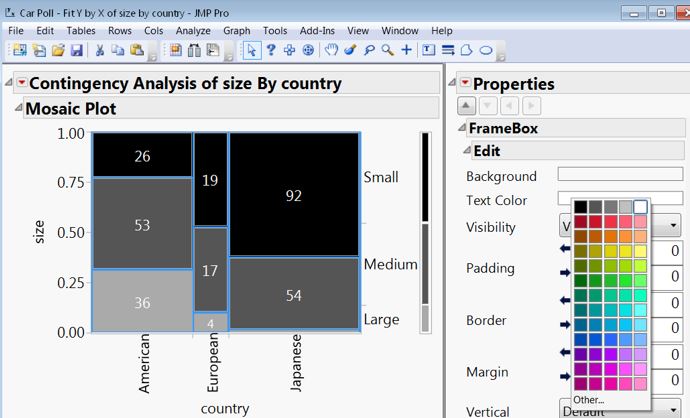 Solved: mosaic plot in grayscale - JMP User Community