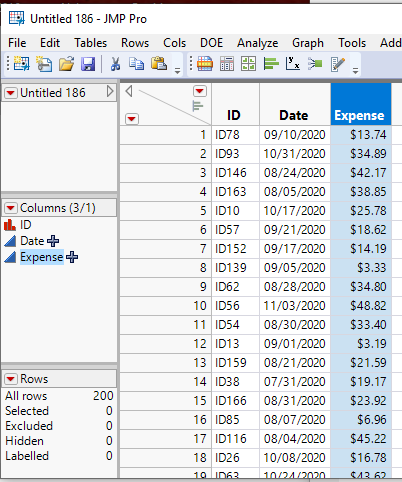 Solved: Merging Rows with Sum - JMP User Community