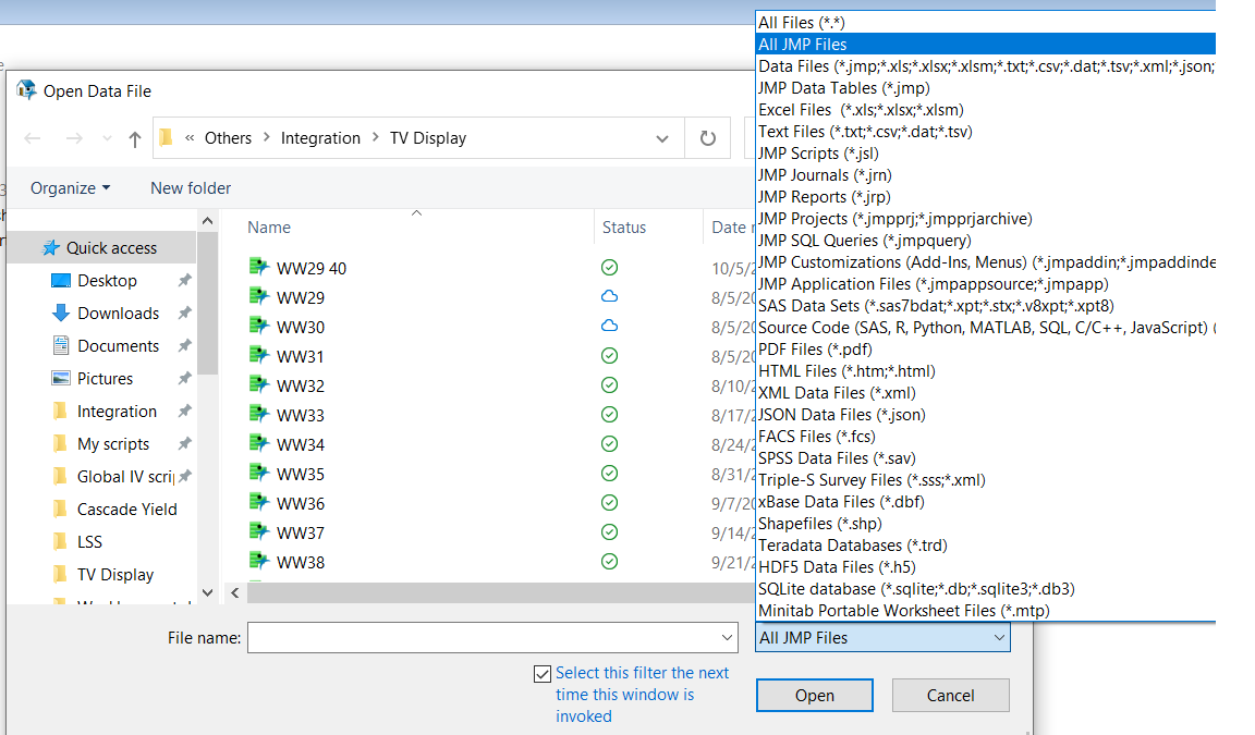 Excel File Not Populating To Import Data Jmp User Community