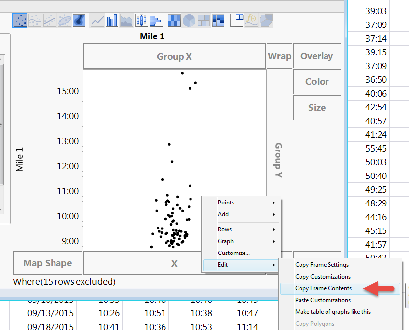 Solved: Combining Heatmap with Scatter-Plot - JMP User Community