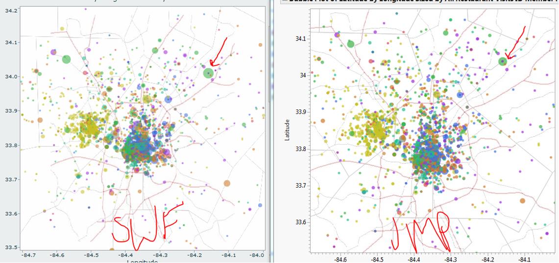 Solved: Create Latitude Longitude overlay on a US map with Interstates ...