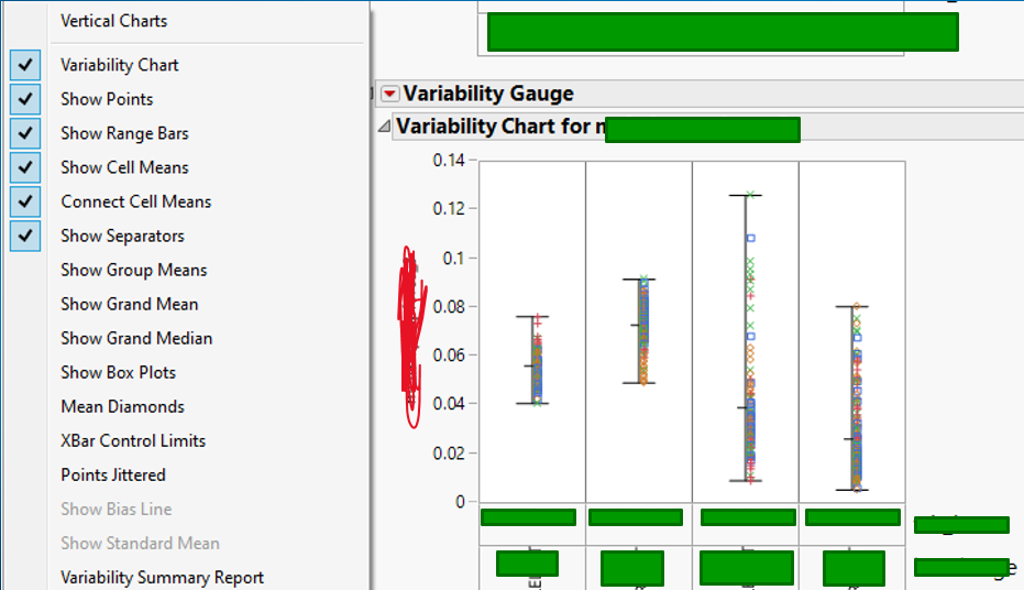 Solved: Need help to "Connect cell Means" in Variability Chart - JMP ...