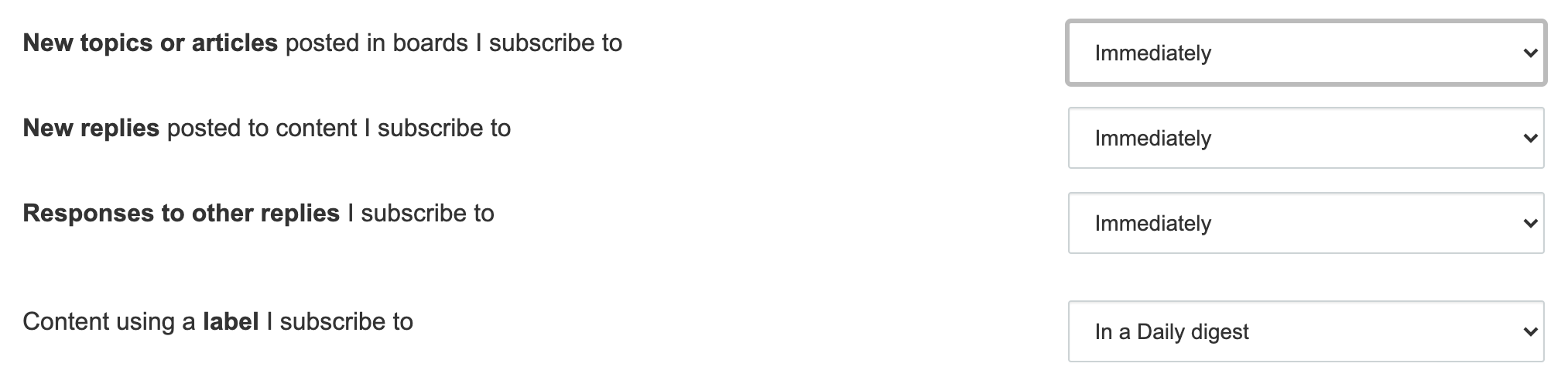 Notification Settings: An Overview - JMP User Community