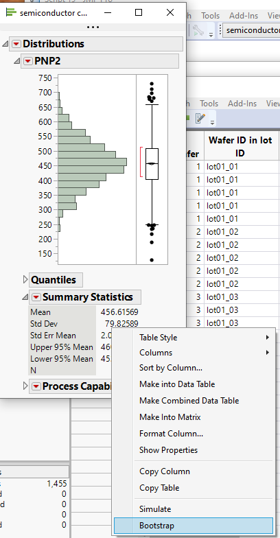 Bootstrapping in JMP 15 - JMP User Community