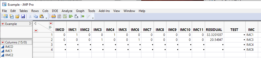 Solved Get Column Names That Has Particular Value Jmp User Community