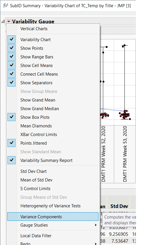 how to use JMP to calculate Lot to Lot, Wafer to Wafer, Within wafer ...