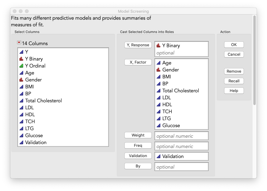 Model Screening In Jmp Pro 16 