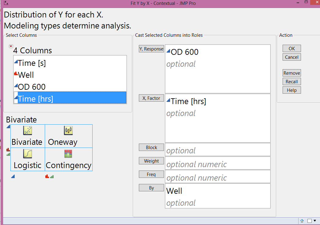Solved Need Some Scripting Help Linear Fit Where Slope Is The Largest Jmp User Community