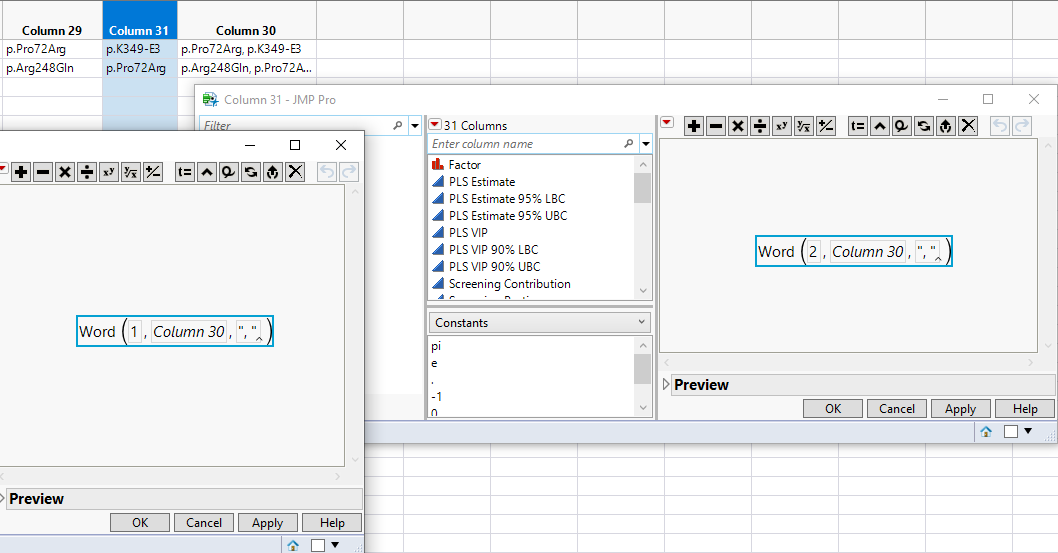 Fix For Two Values In A Single Cell Jmp User Community