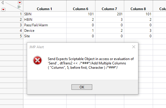 Solved: convert columns to rows - JMP User Community