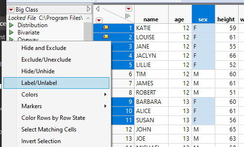How To Show Value For Certain Points In Graph Builder Jmp User Community