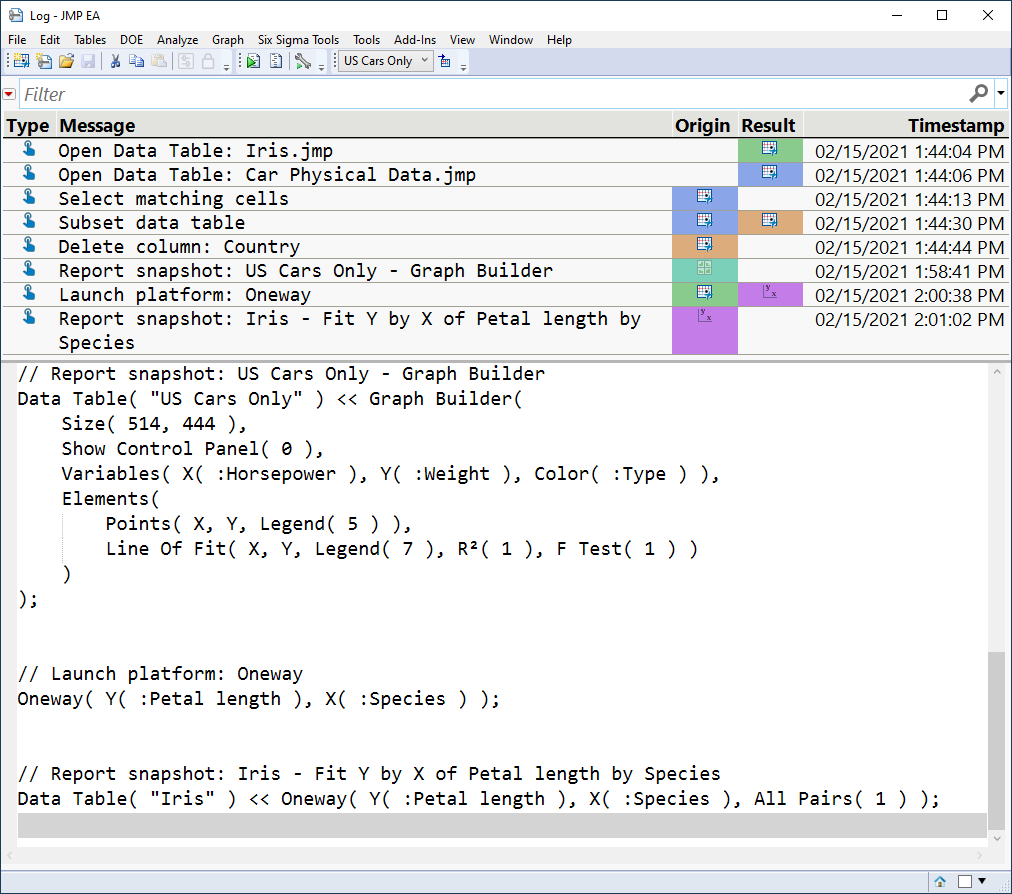 The Enhanced Log in JMP 16: This changes everything