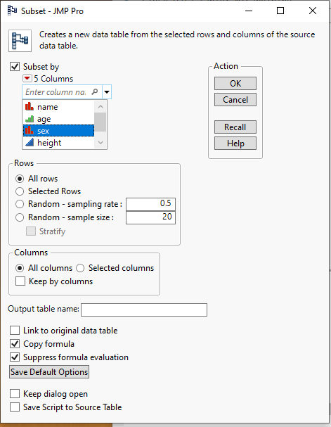Solved Subsetting A Data Table Into Several Data Tables By Column